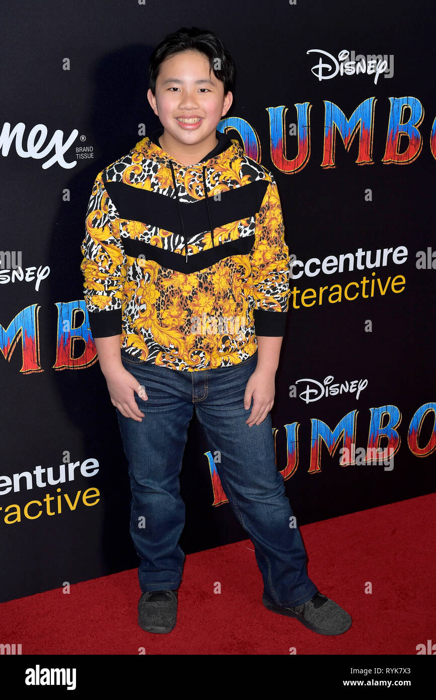 Albert Tsai attending the world premiere of 'Dumbo' at the El Capitan ...