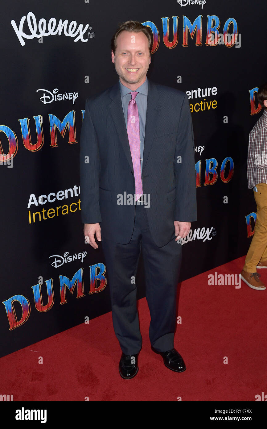 Ehren Kruger attending the world premiere of 'Dumbo' at the El Capitan ...