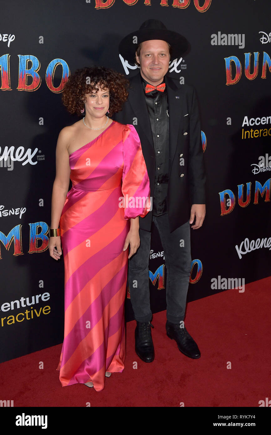 Regine Chassagne and Win Butler attending the world premiere of 'Dumbo ...
