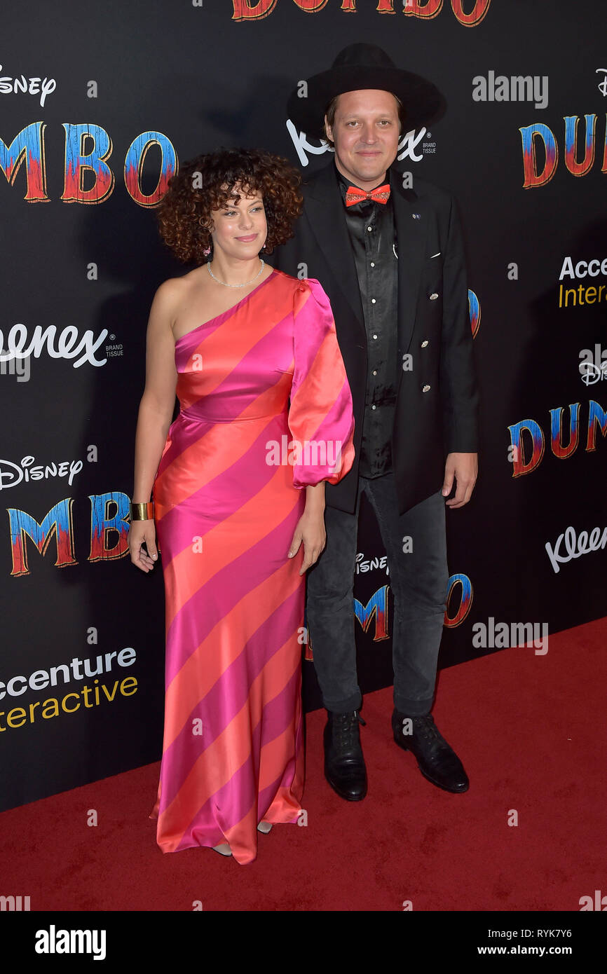 Regine Chassagne and Win Butler attending the world premiere of 'Dumbo ...