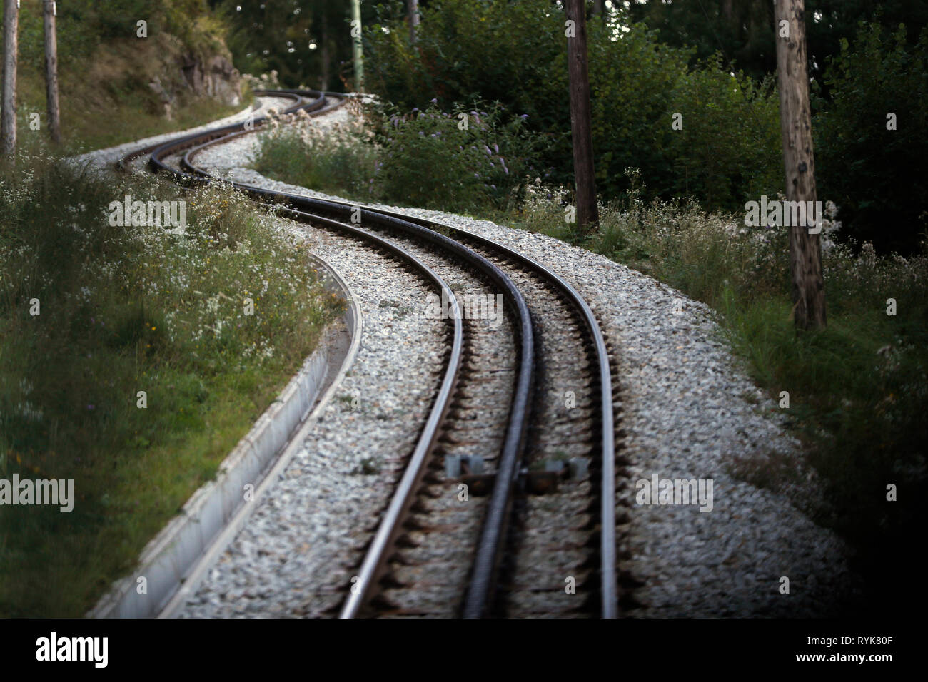 French Alps. The Mont Blanc Tramway (TMB) is the highest mountain ...