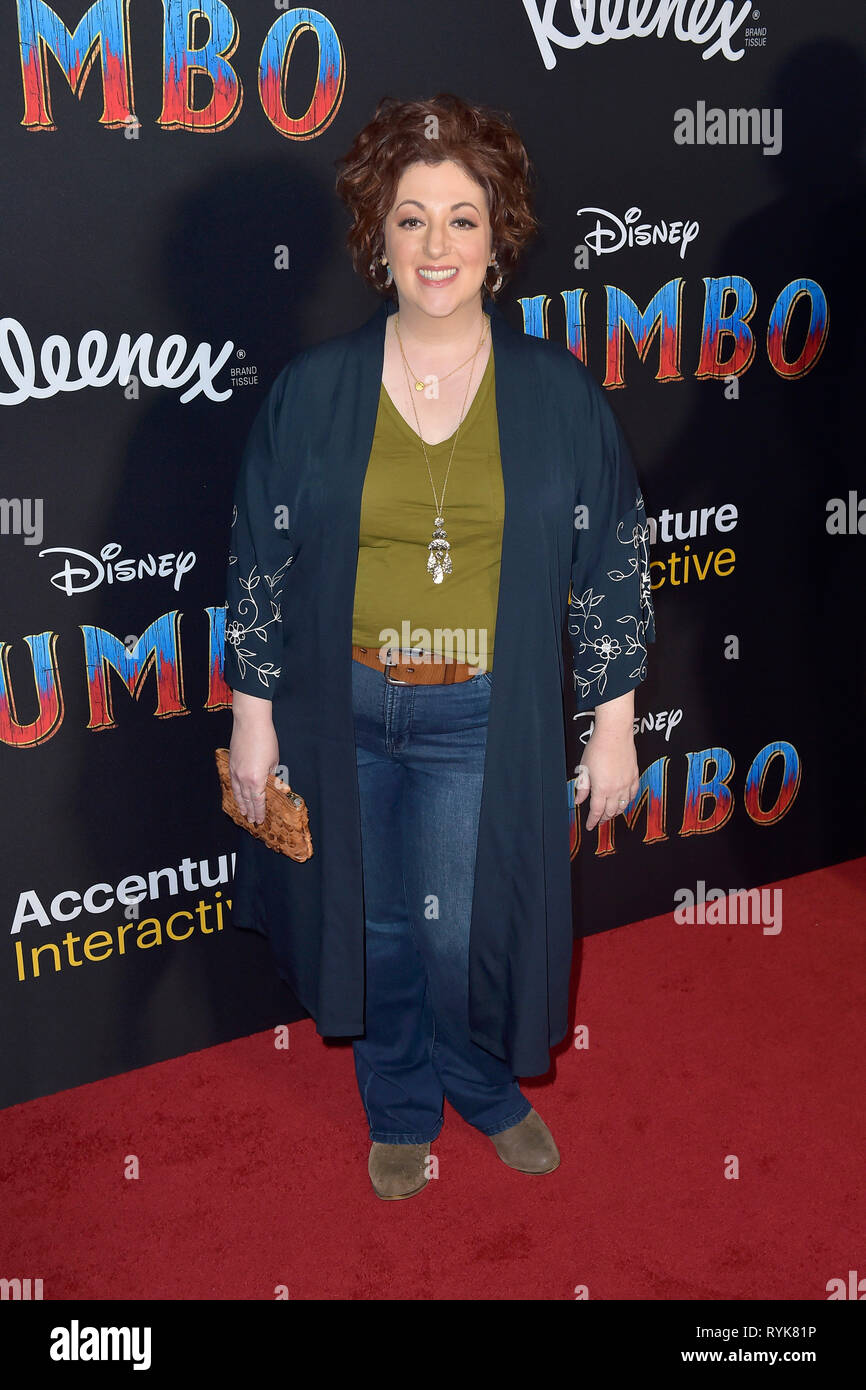 Rebecca Metz attending the world premiere of 'Dumbo' at the El Capitan ...