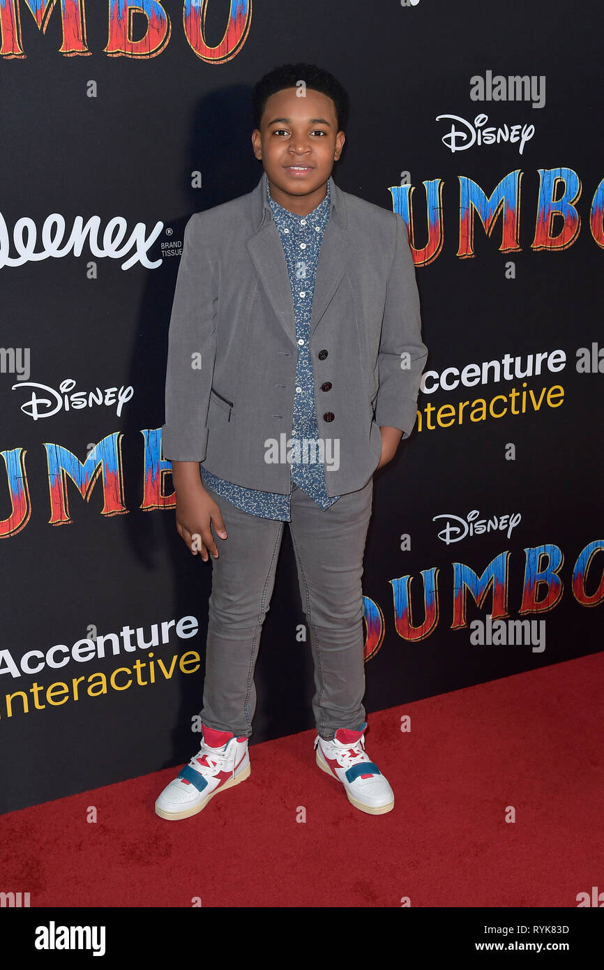 Issac Brown attending the world premiere of 'Dumbo' at the El Capitan ...