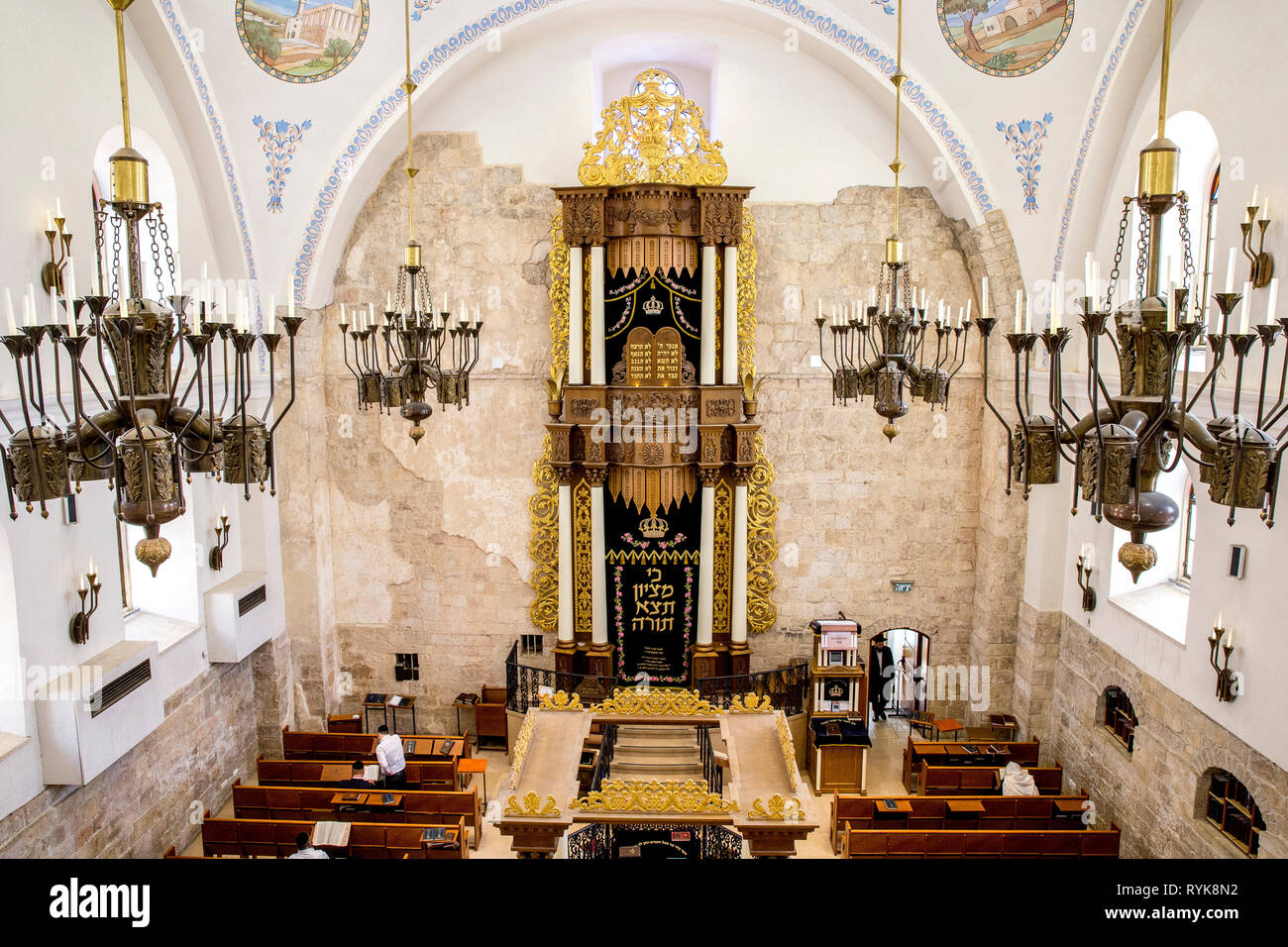 Hurva synagogue, Jerusalem old city, Israel Stock Photo - Alamy