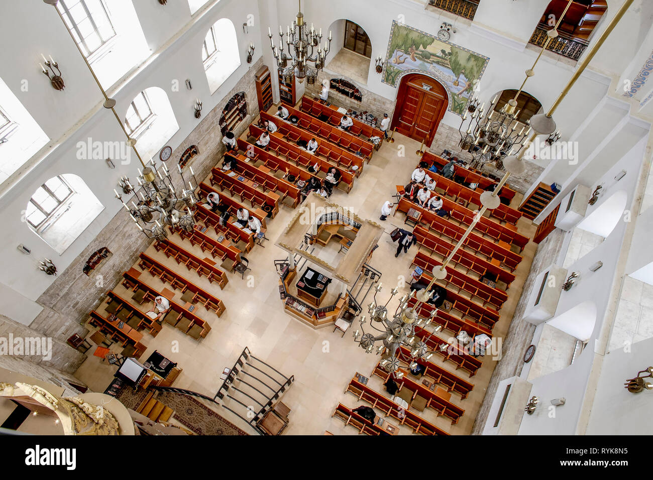 Hurva synagogue, Jerusalem old city, Israel Stock Photo - Alamy