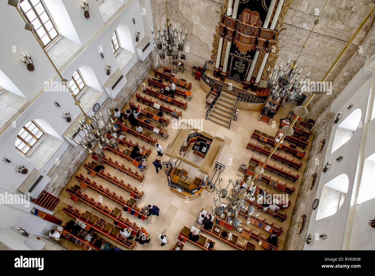 Hurva synagogue, Jerusalem old city, Israel Stock Photo - Alamy