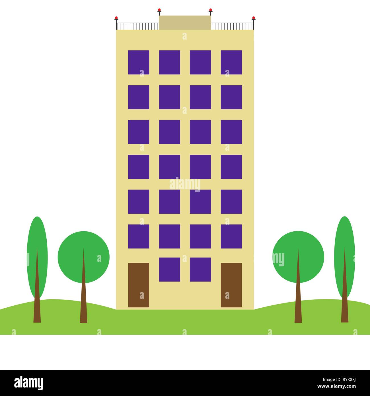 Urban design high rise Cut Out Stock Images & Pictures - Alamy