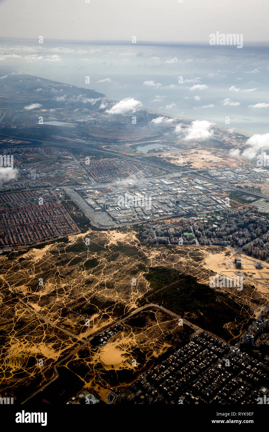 Aerial view of the coastal area near Tel Aviv, Israel Stock Photo - Alamy