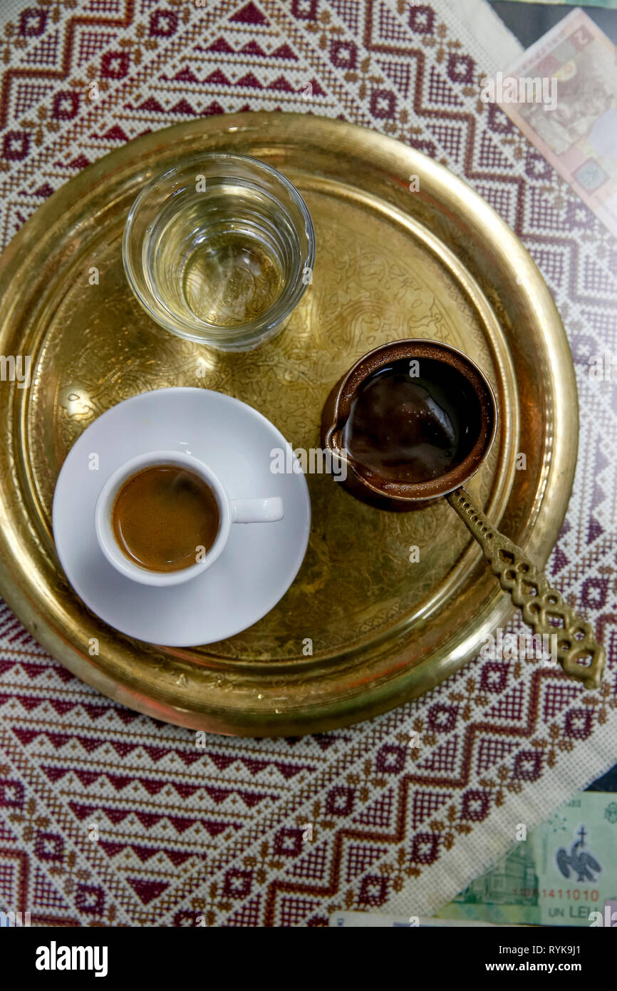 Coffee served in Jerusalem Old City, Israel Stock Photo - Alamy