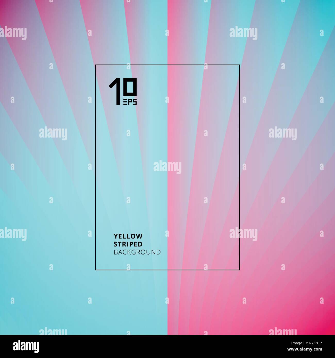 Abstract light blue and pink striped perspective vertical lines pattern ...