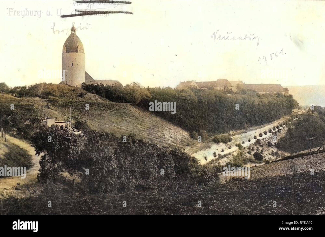 Neuenburg Castle (Freyburg), 1912, Saxony-Anhalt, Freyburg, Neuenburg ...
