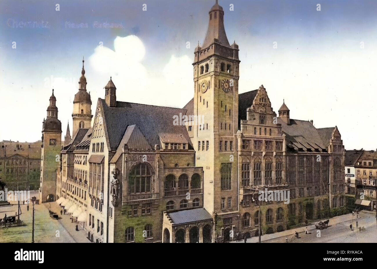 Town halls in Chemnitz, Buildings in Chemnitz, 1912, Chemnitz, Neues ...