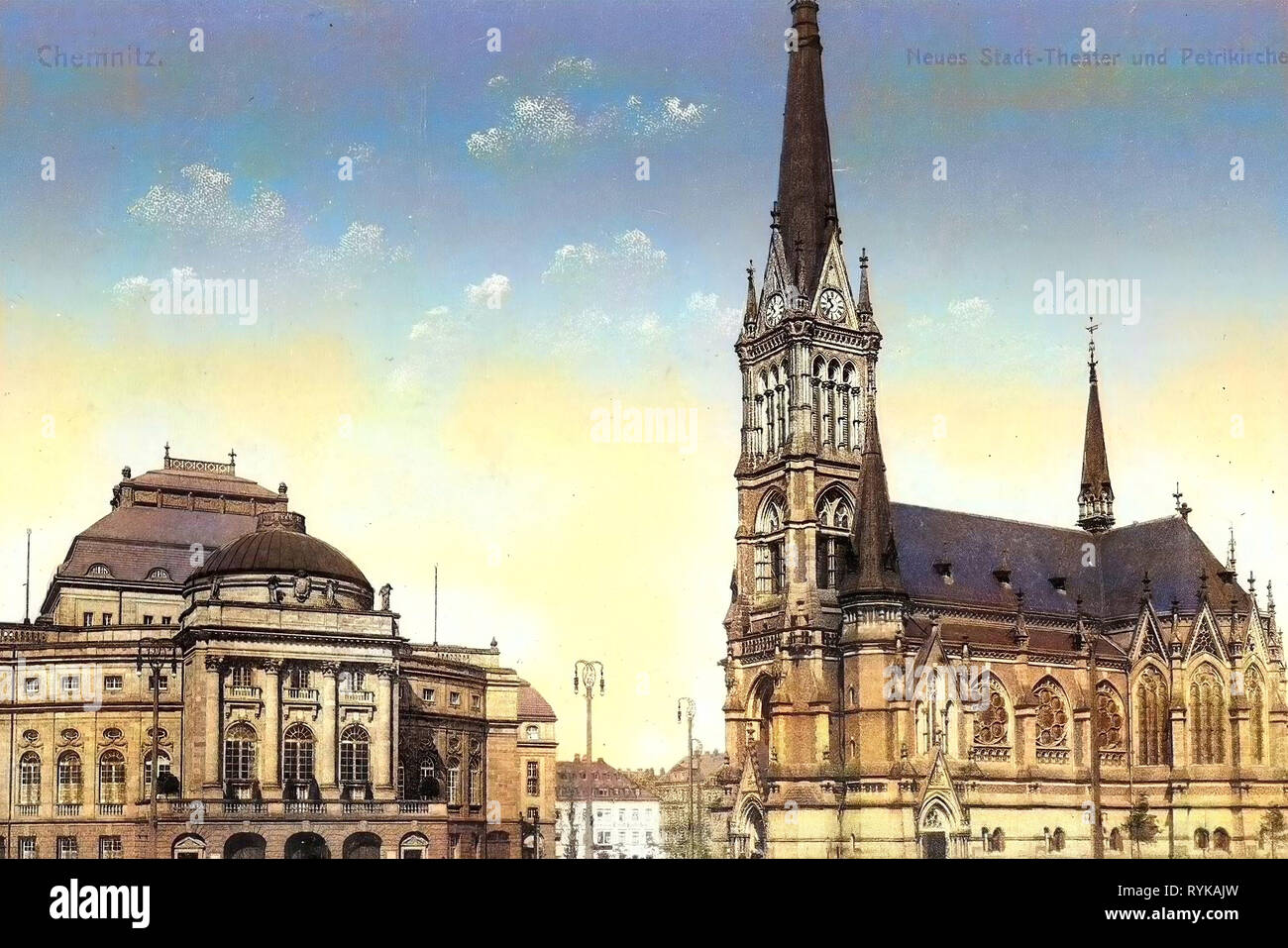 Opernhaus Chemnitz, St.-Petri-Kirche (Chemnitz), 1912, Chemnitz, Neues ...