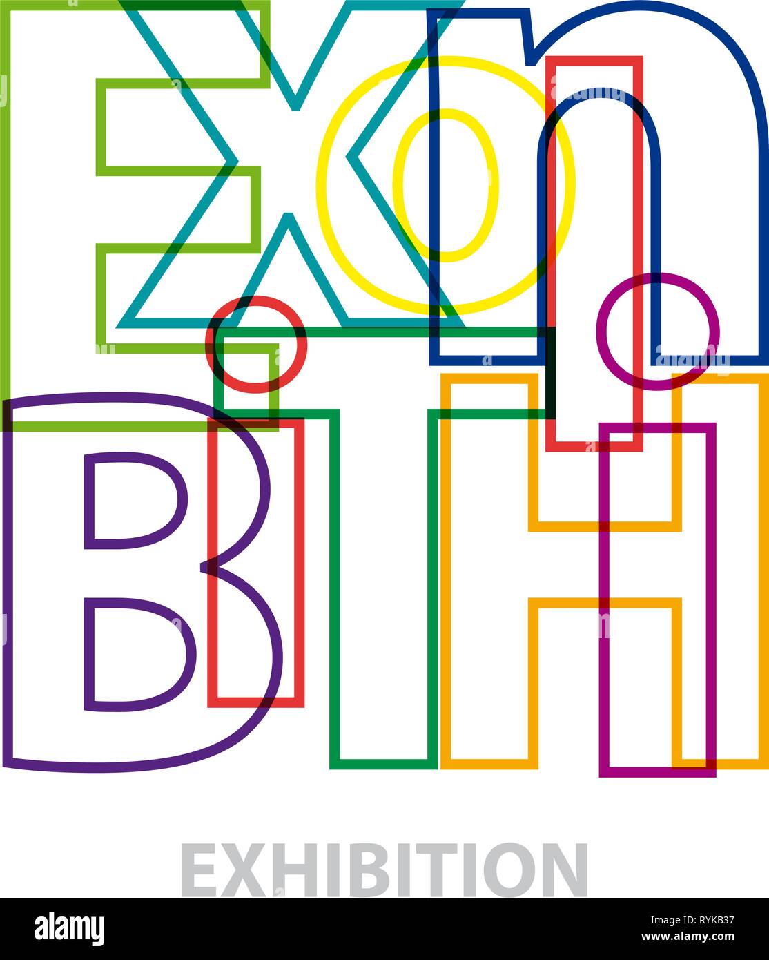 Exhibition poster typography hi-res stock photography and images - Alamy