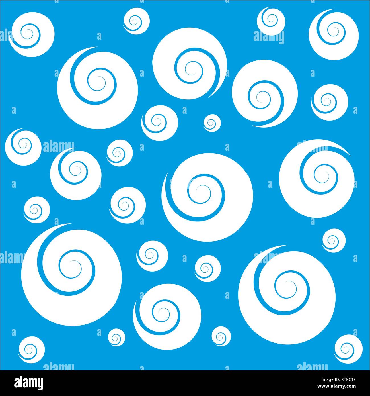 Abstract background with curly in rotation. Vector illustration Stock ...