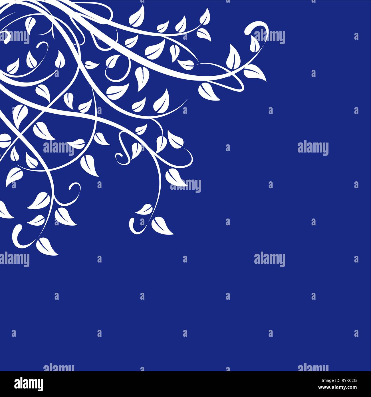 Vector spring background, poster with leaves and plants Stock Vector ...