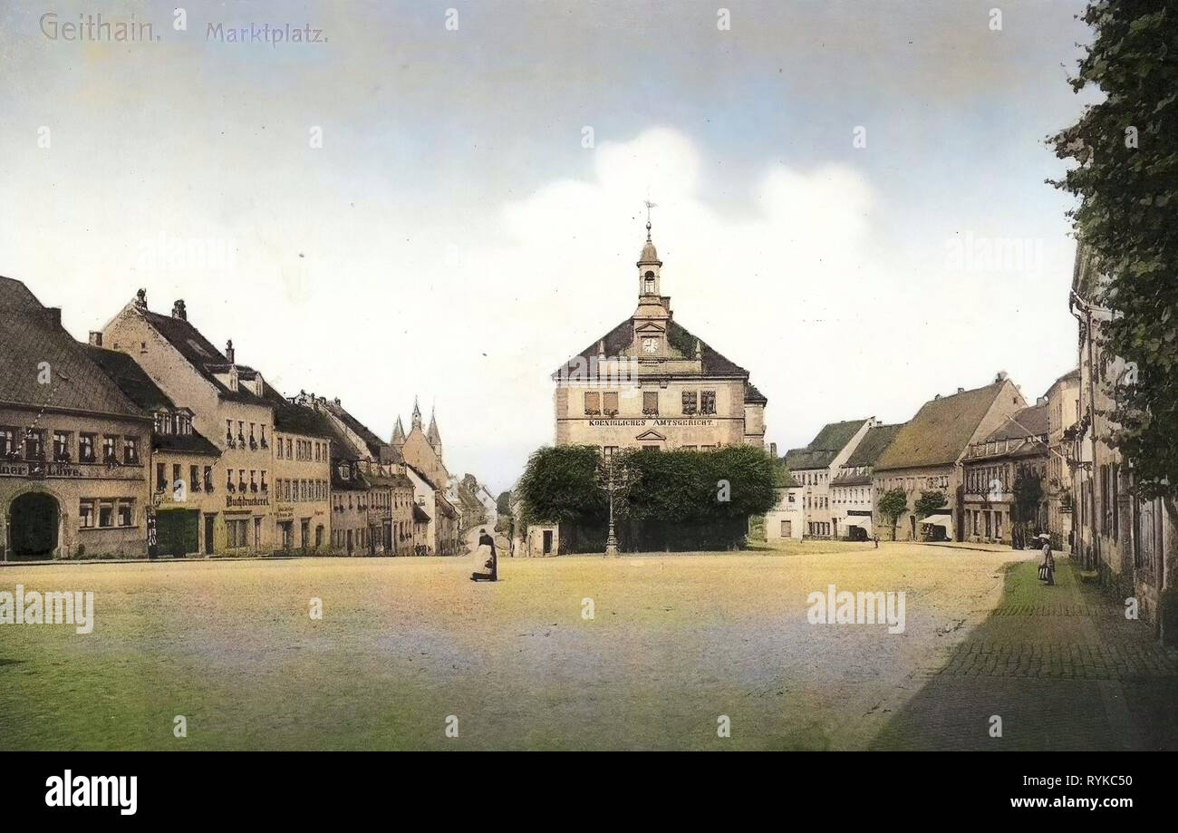 Markt (Geithain), Buildings in Geithain, Courthouses in Saxony, 1912 ...