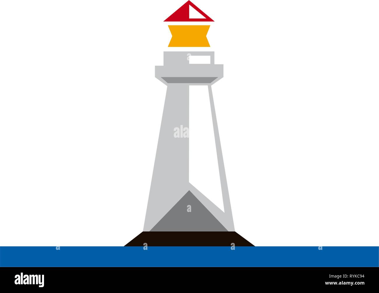 Lighthouse. Simple vector logo Stock Vector Image & Art - Alamy