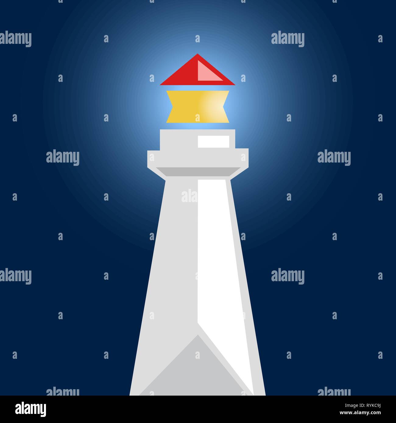 Lighthouse. Simple vector logo Stock Vector Image & Art - Alamy