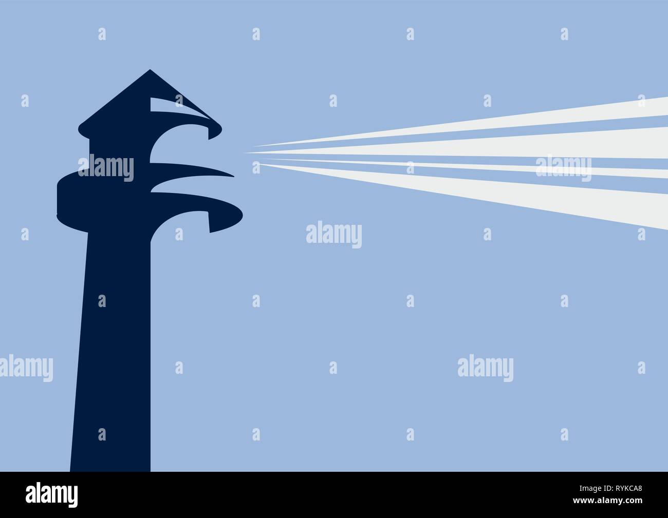 Lighthouse. Simple vector background Stock Vector Image & Art - Alamy