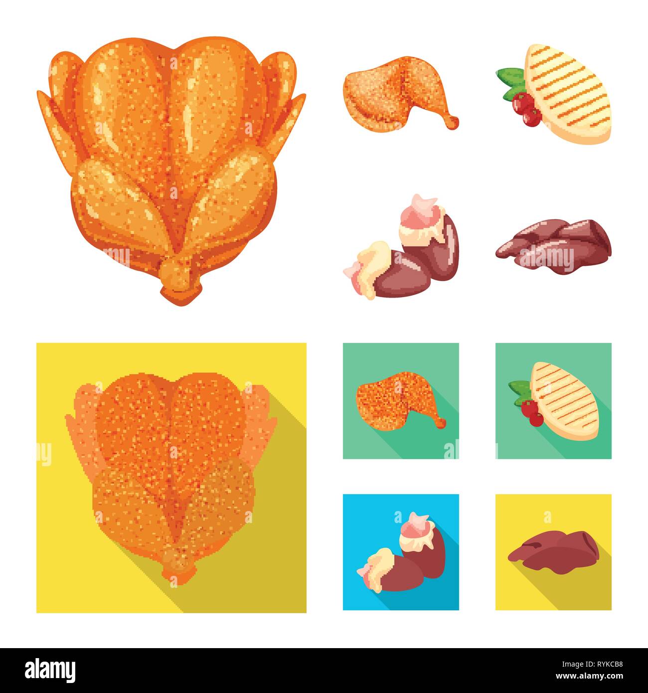 Cooked liver Stock Vector Images - Alamy