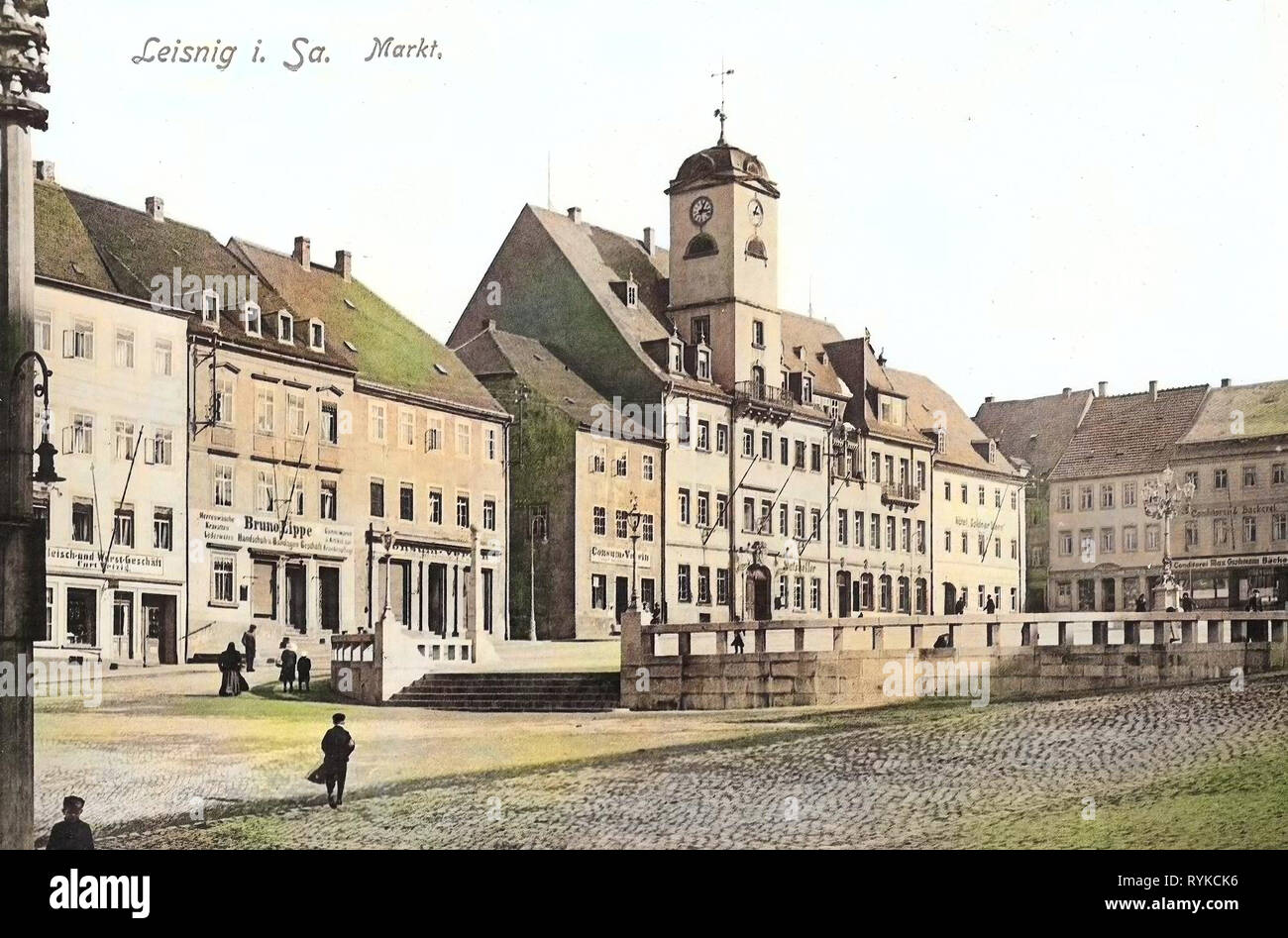 Buildings in Leisnig, Market squares in Landkreis Mittelsachsen, Town ...