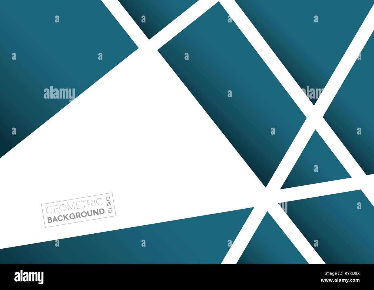 Geometric abstract blue polygons, vector background Stock Vector Image ...
