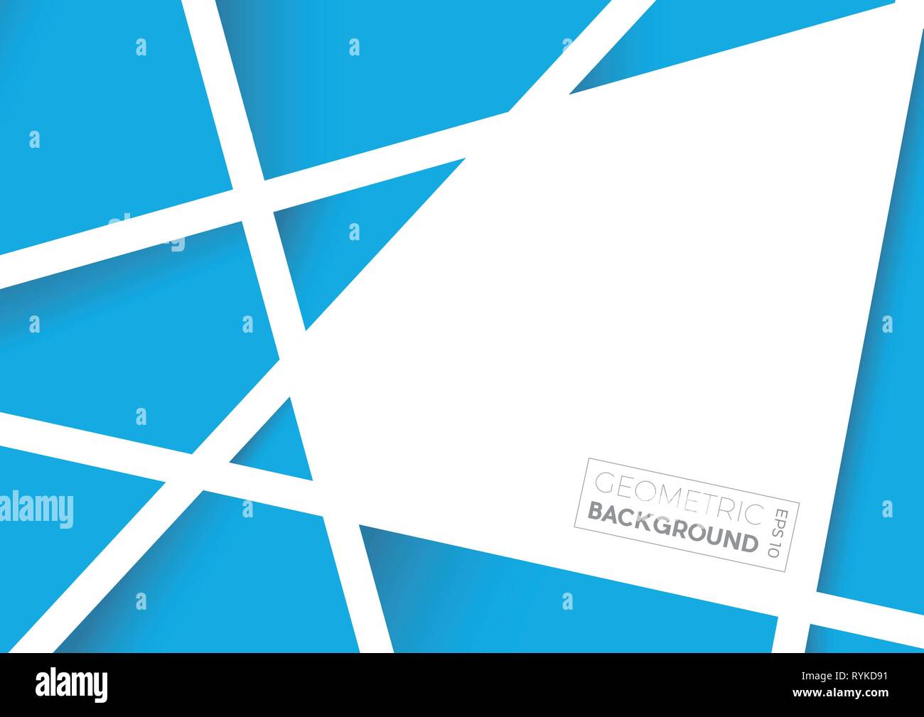 Geometric abstract blue polygons, vector background Stock Vector Image ...