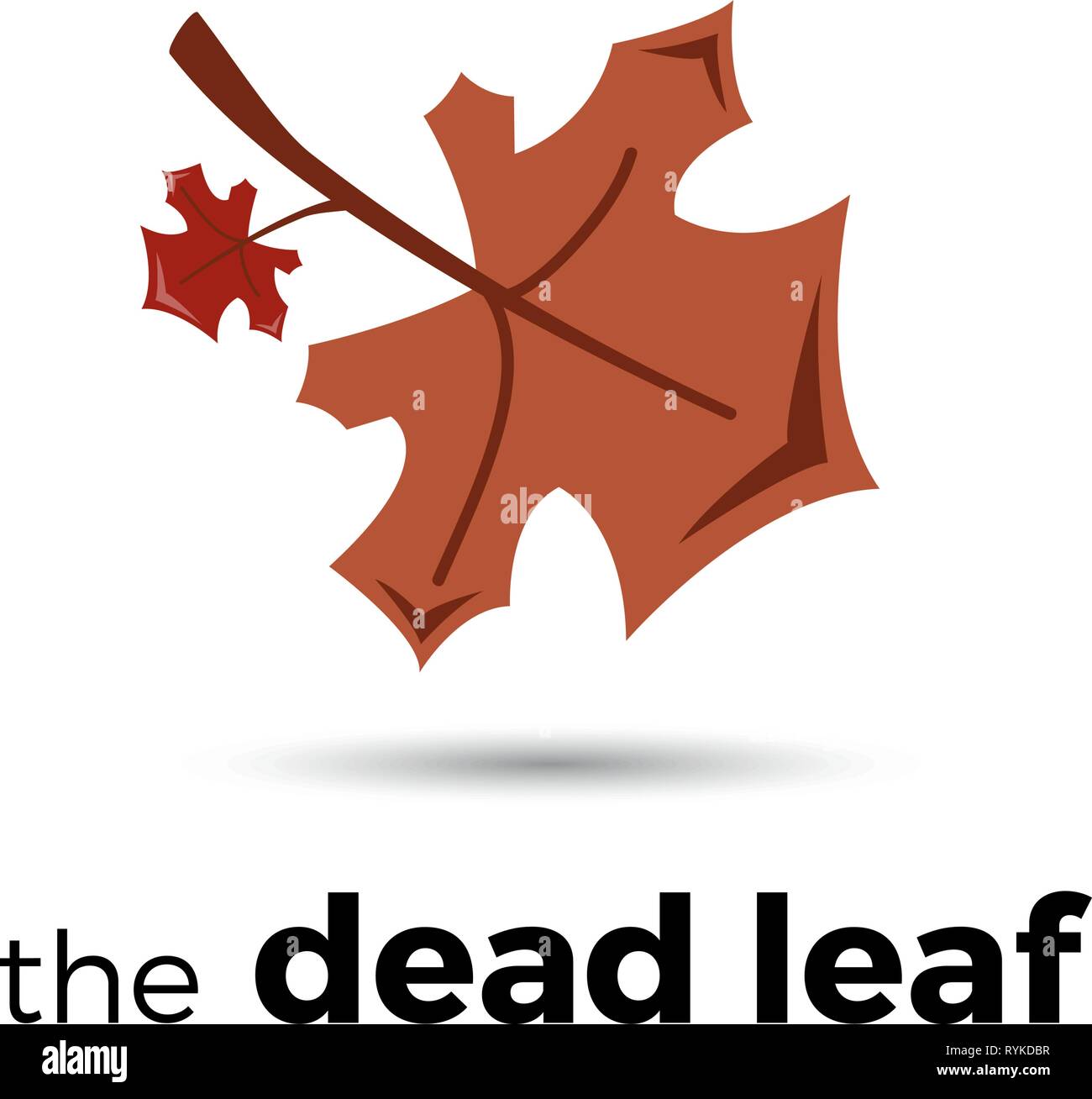 Vector dead leaves, autumn logo Stock Vector Image & Art - Alamy