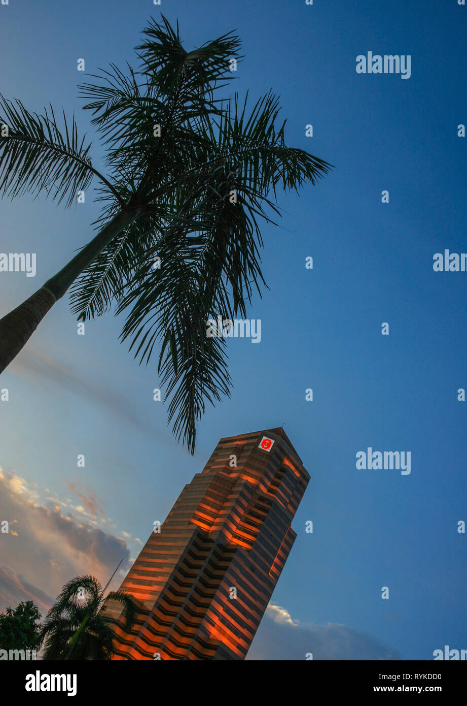 The Menara Public Bank near the Petronas Twin Towers, Kuala Lumpur city ...