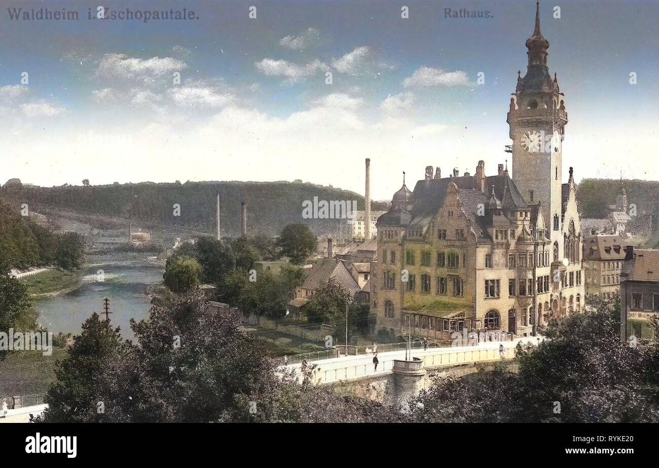 Rathaus Waldheim, Buildings in Waldheim, Bridges in Waldheim, Zschopau ...
