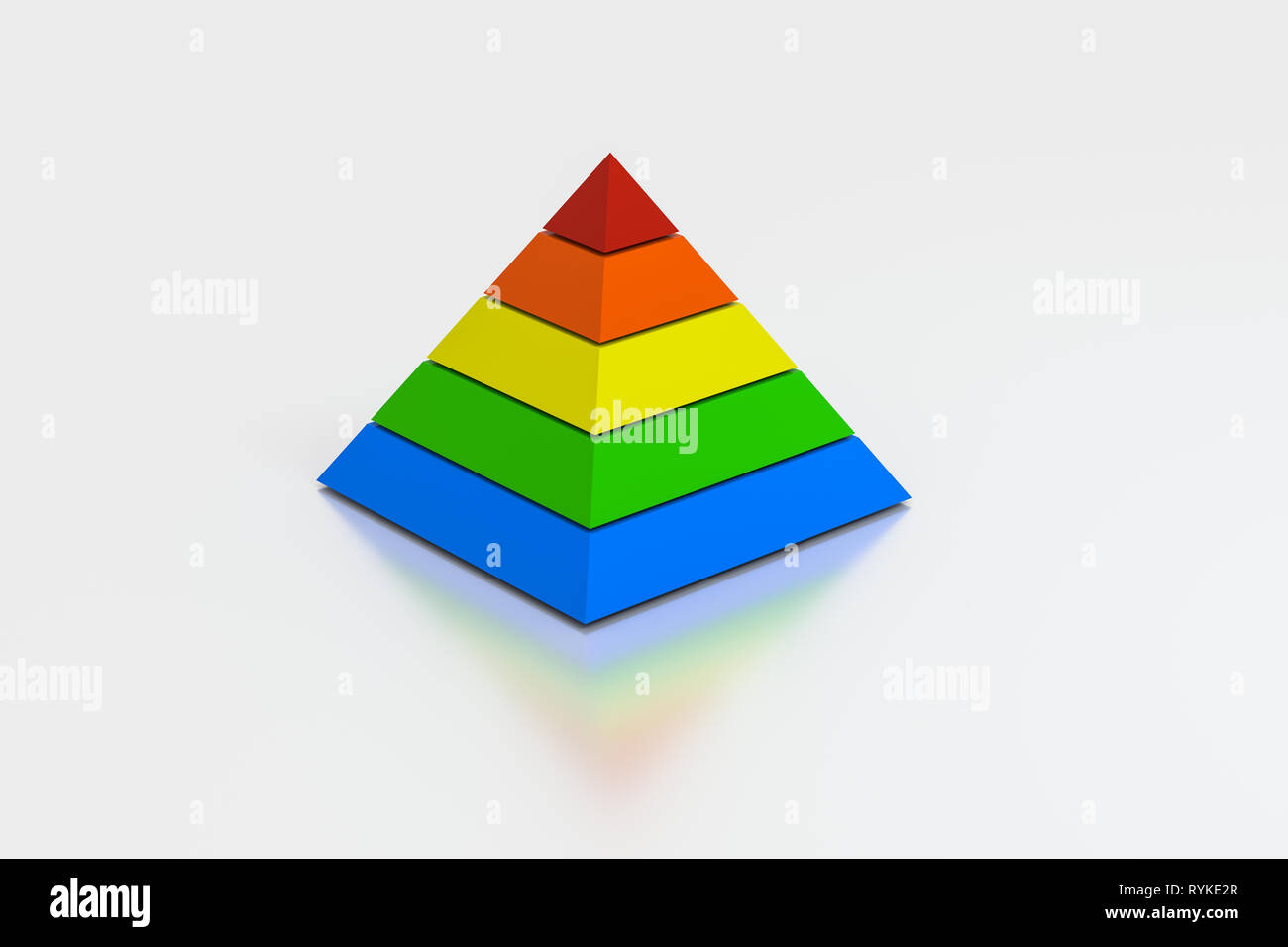 3d model pyramid, 3d rendering Stock Photo - Alamy