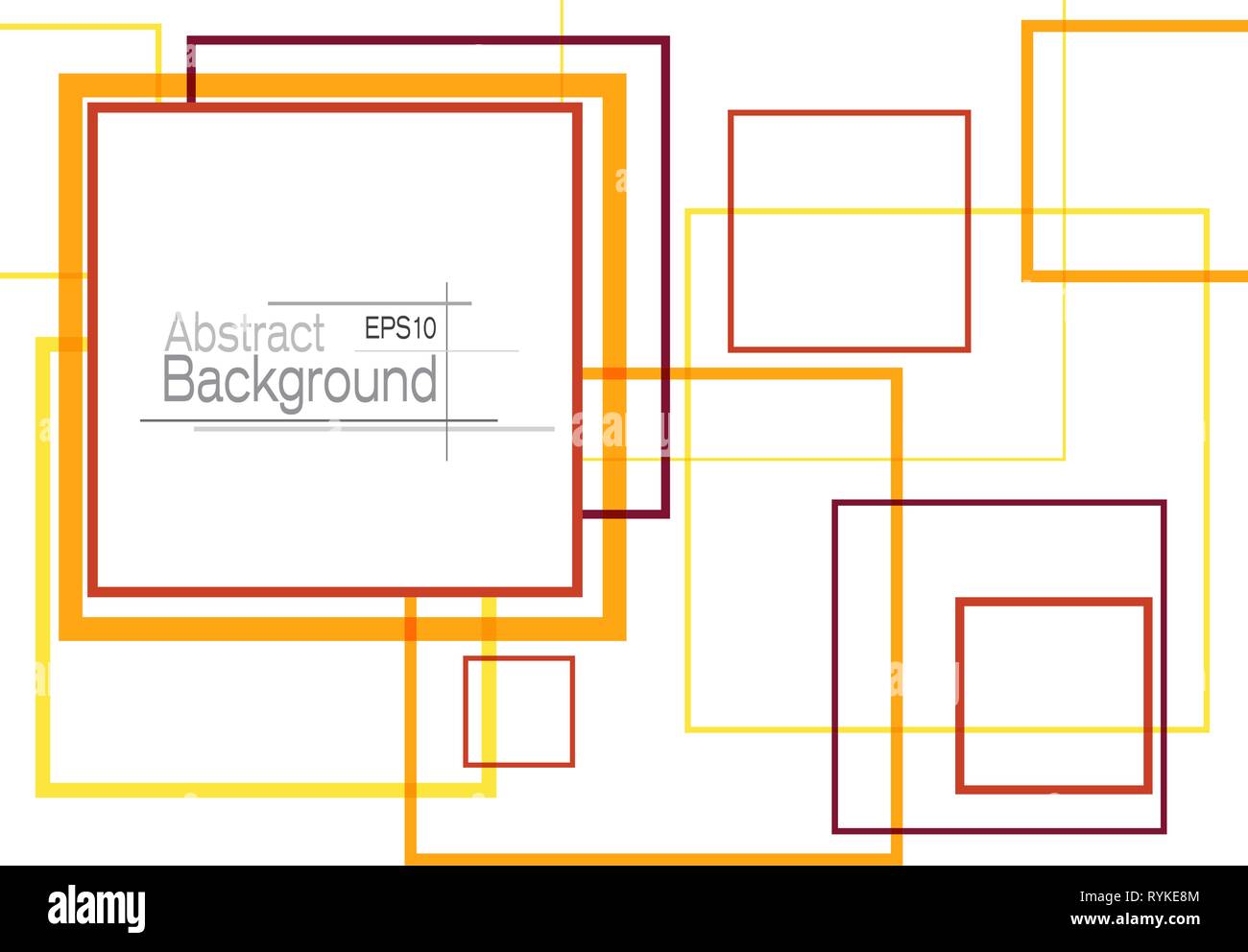 Abstract minimal geometric square shapes design background with copy ...