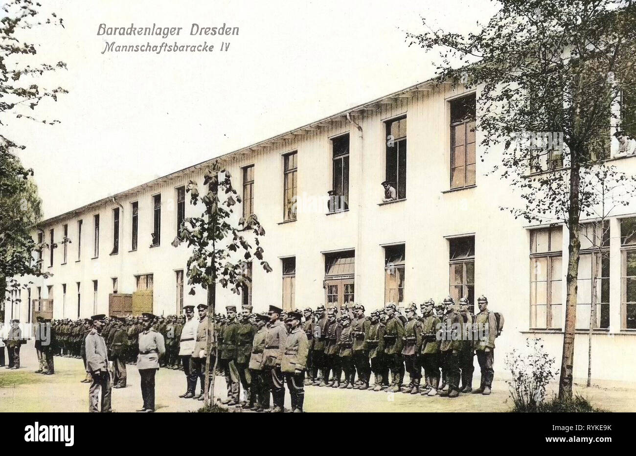 Barracks in Dresden, Army of Saxony, 1915, Dresden, Barackenlager ...