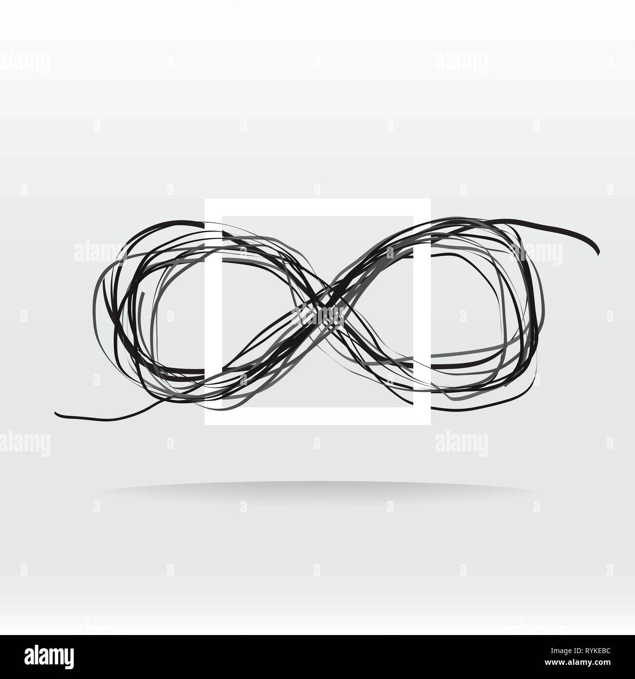 Vector sign scribble infinity Stock Vector Image & Art - Alamy