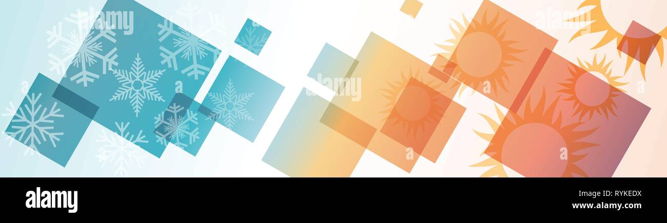 Vector abstract background digital domestic heating and cooling. Header ...