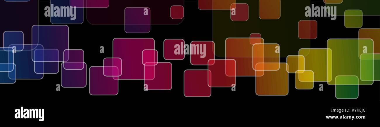 Vector abstract background with pixel, digital concept. Header and ...