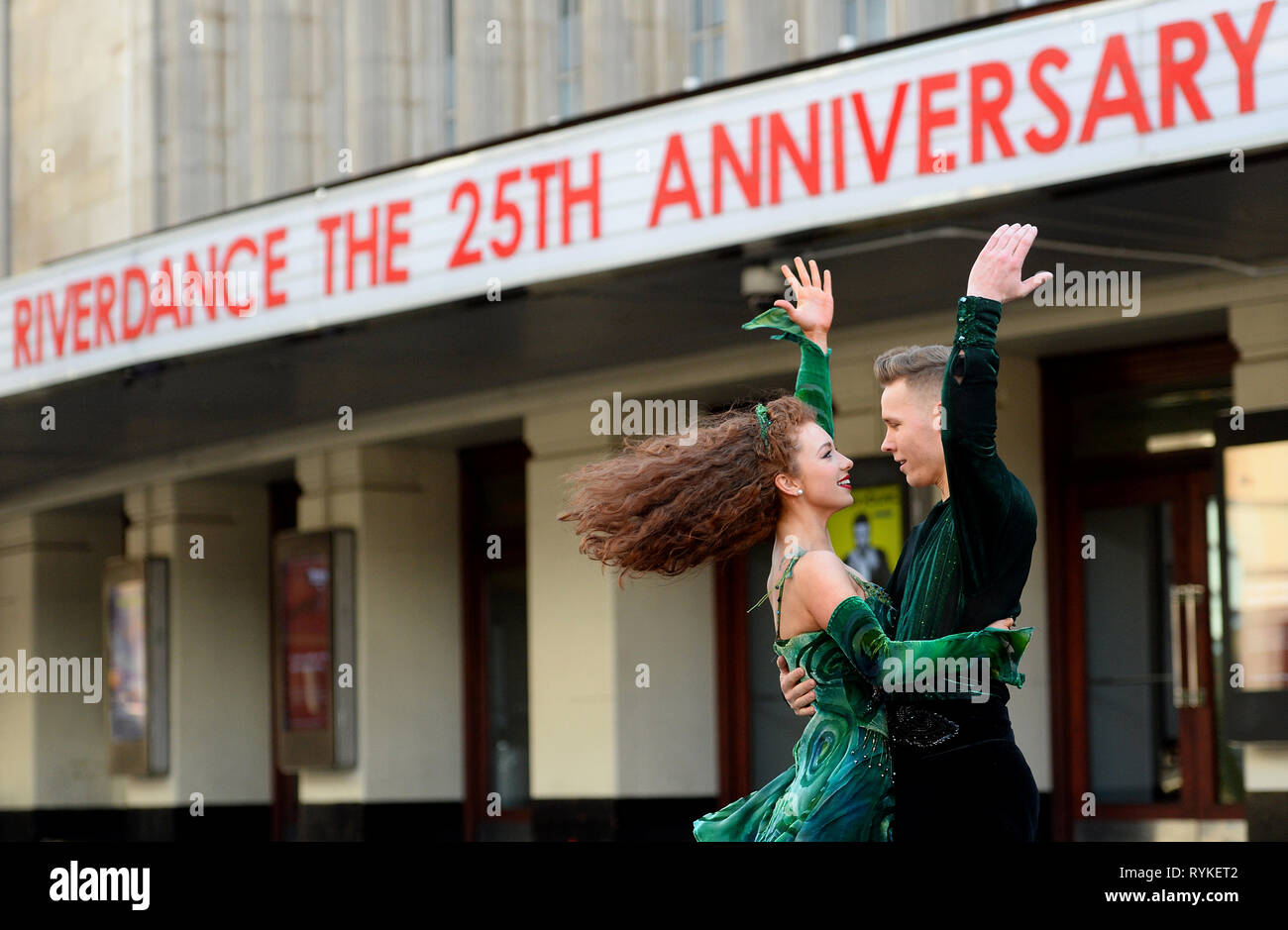 Lead dancers Amy-Mae Dolan, 21, from Aghyaran and Fergus Fitzpatrick ...