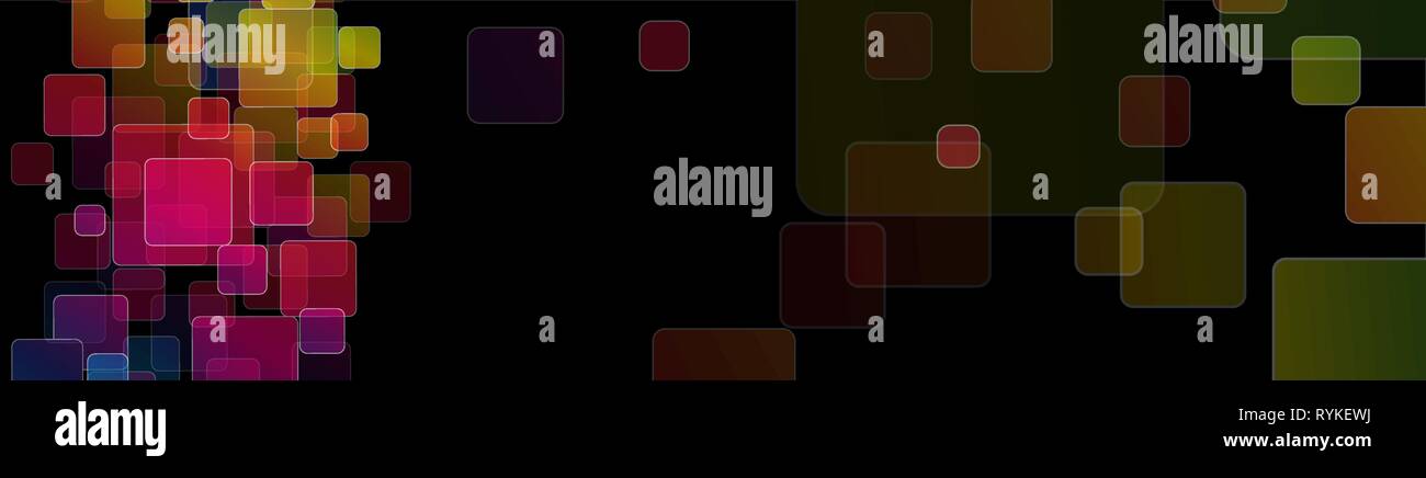 Vector abstract background with pixel, digital concept. Header and ...