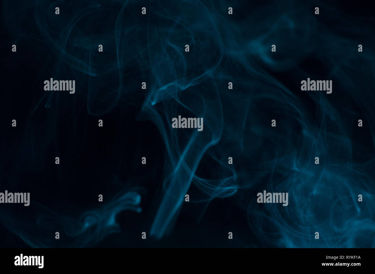 Abstract blue smoke on a dark background. Blue smoke background Stock ...