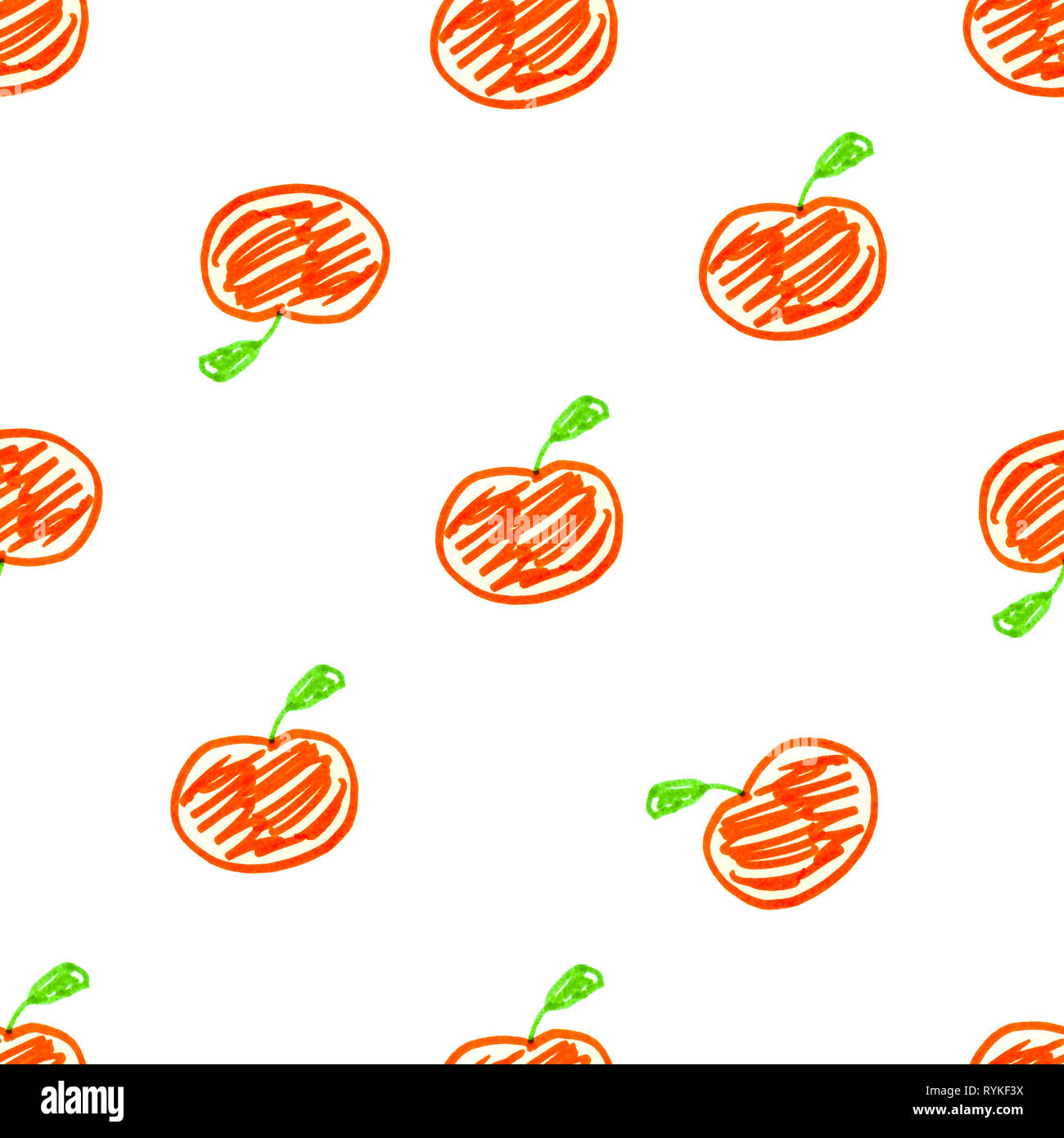 Conversational cartoon style seamless pattern design with apples motif ...
