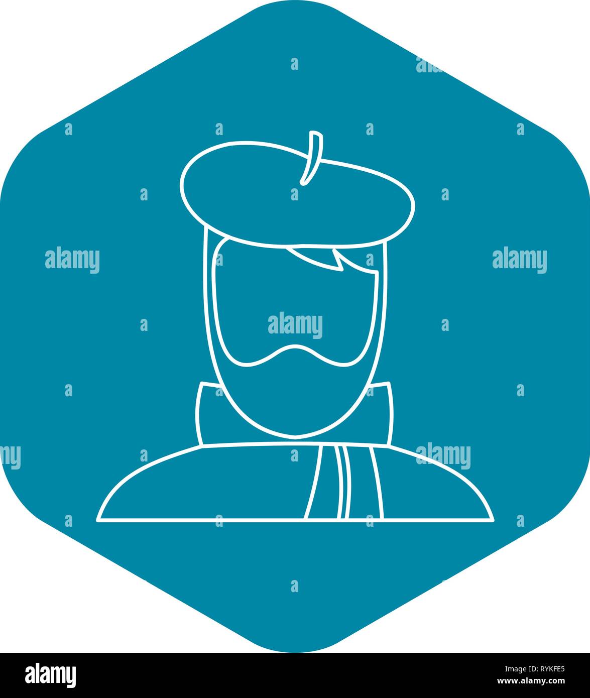 Artist icon, outline style Stock Vector Image & Art - Alamy