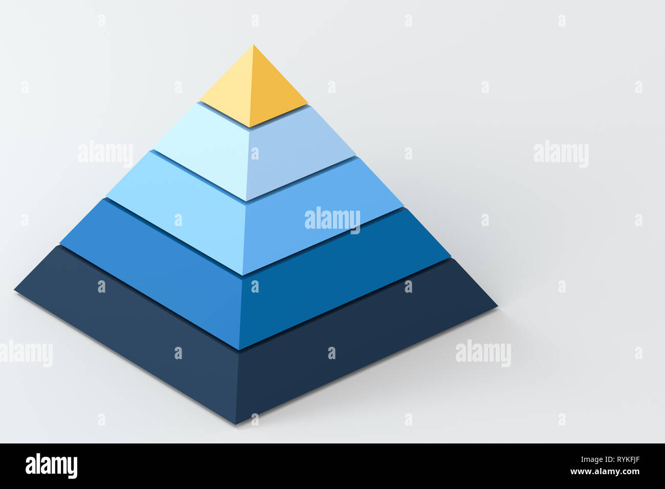 3d model pyramid, 3d rendering Stock Photo - Alamy