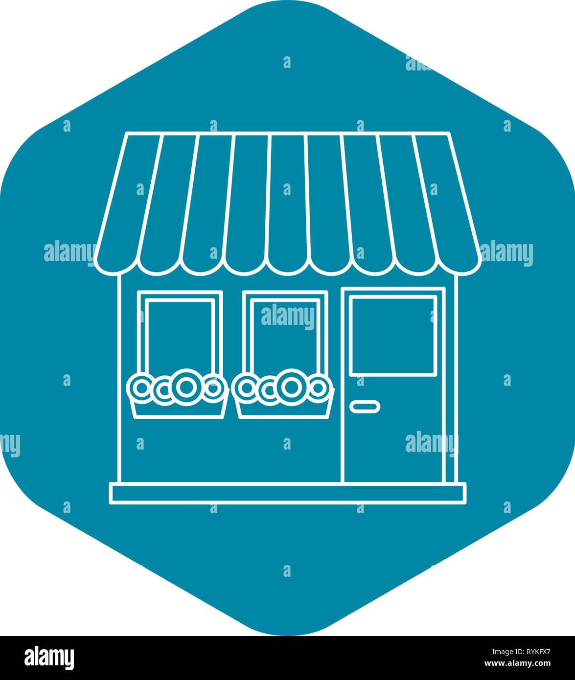 Store icon, outline style Stock Vector Image & Art - Alamy