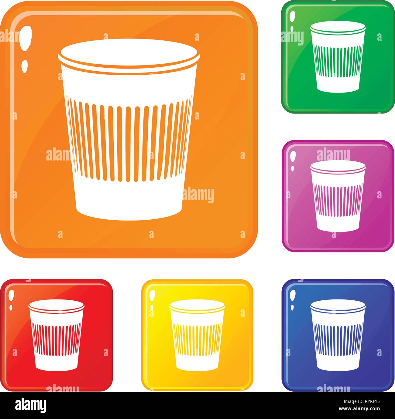 Domestic household waste collection recycling Stock Vector Images - Alamy