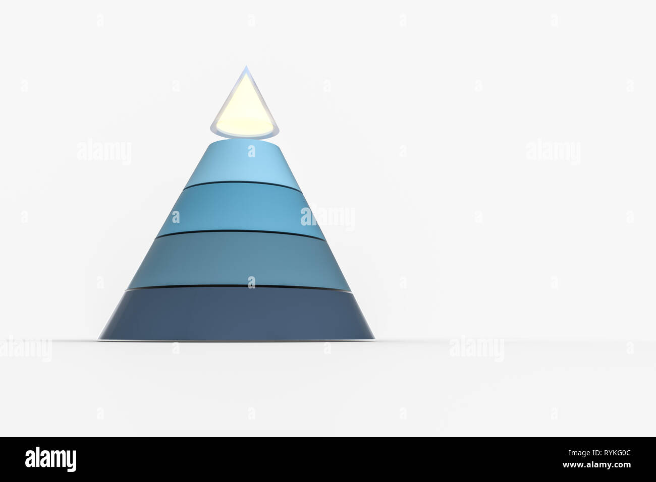 3d model pyramid, 3d rendering Stock Photo - Alamy