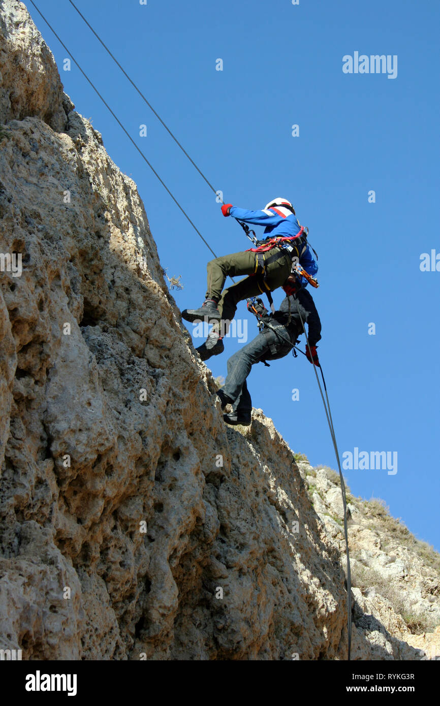 Extreme abseil hi-res stock photography and images - Alamy