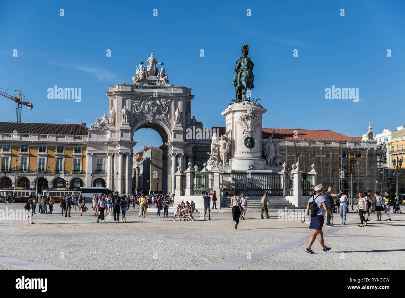 Tagus river iconic praça hi-res stock photography and images - Alamy