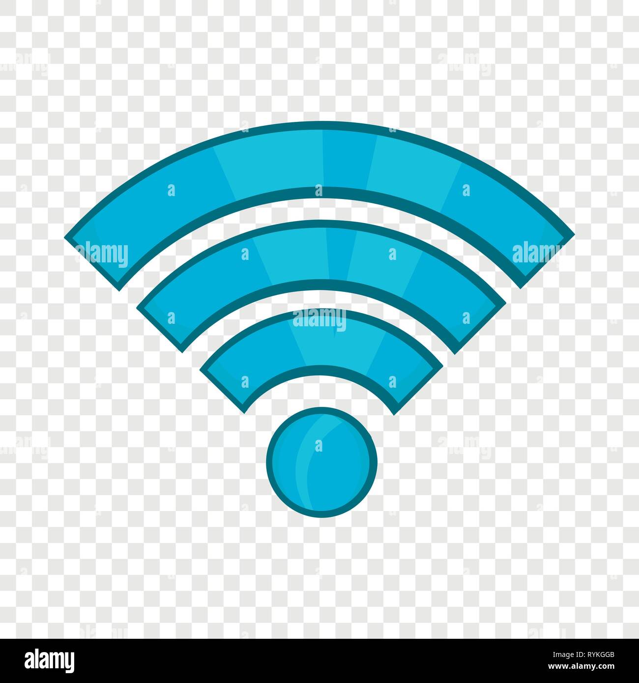 Wi-fi icon, cartoon style Stock Vector Image & Art - Alamy