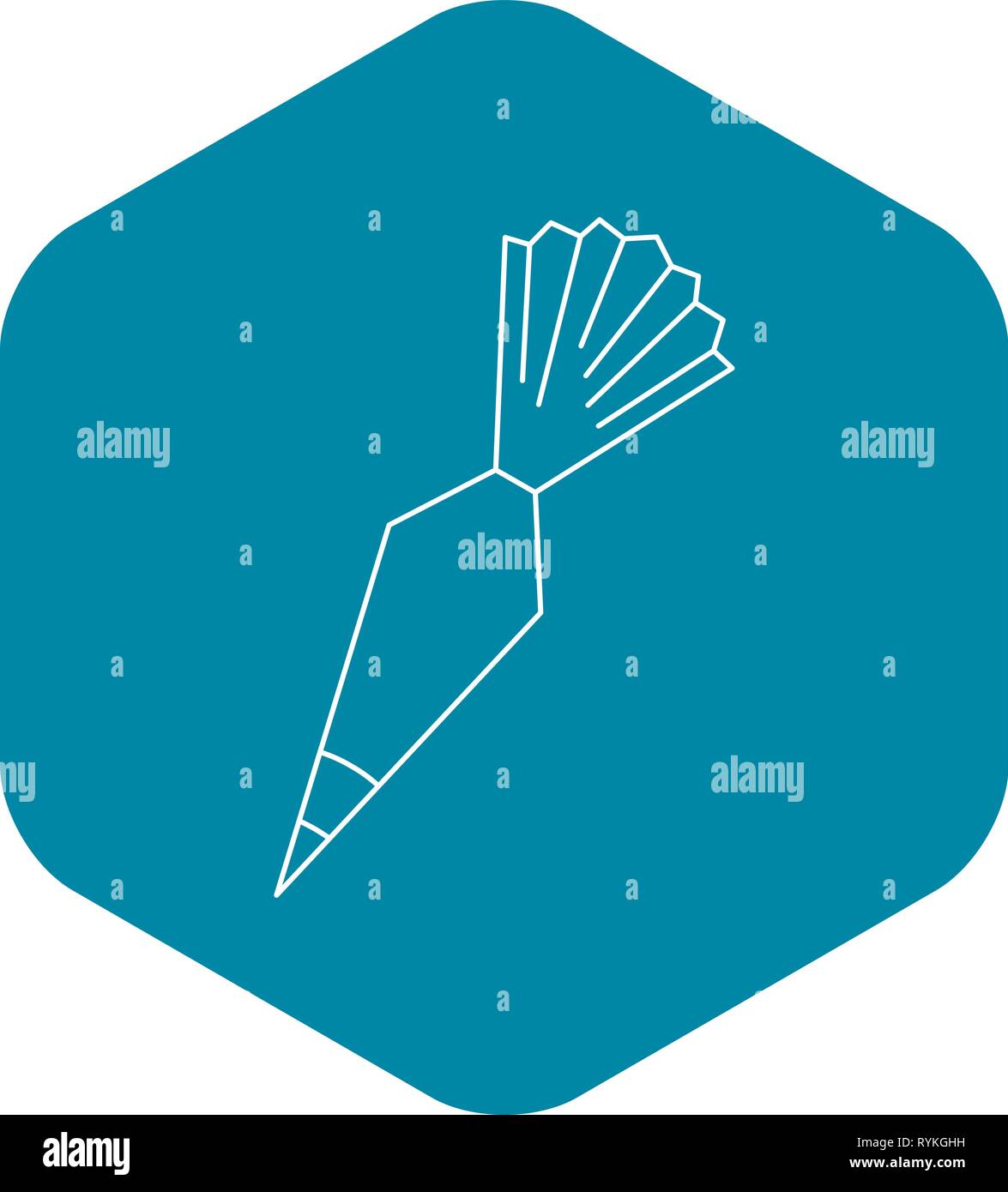 Icing bag and nozzle icon, outline style Stock Vector Image & Art - Alamy